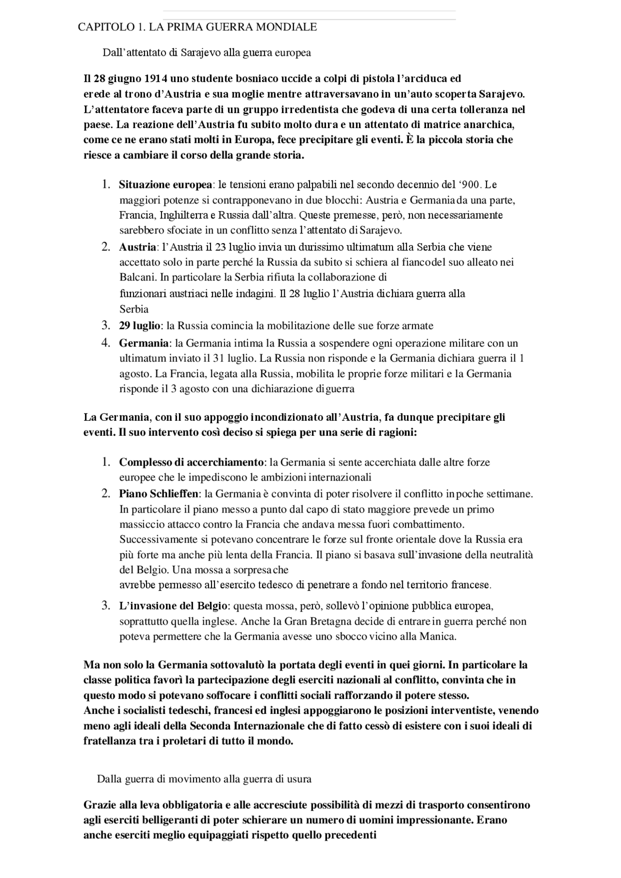 Appunti Storia Contemporanea. Seconda parte. - Docsity