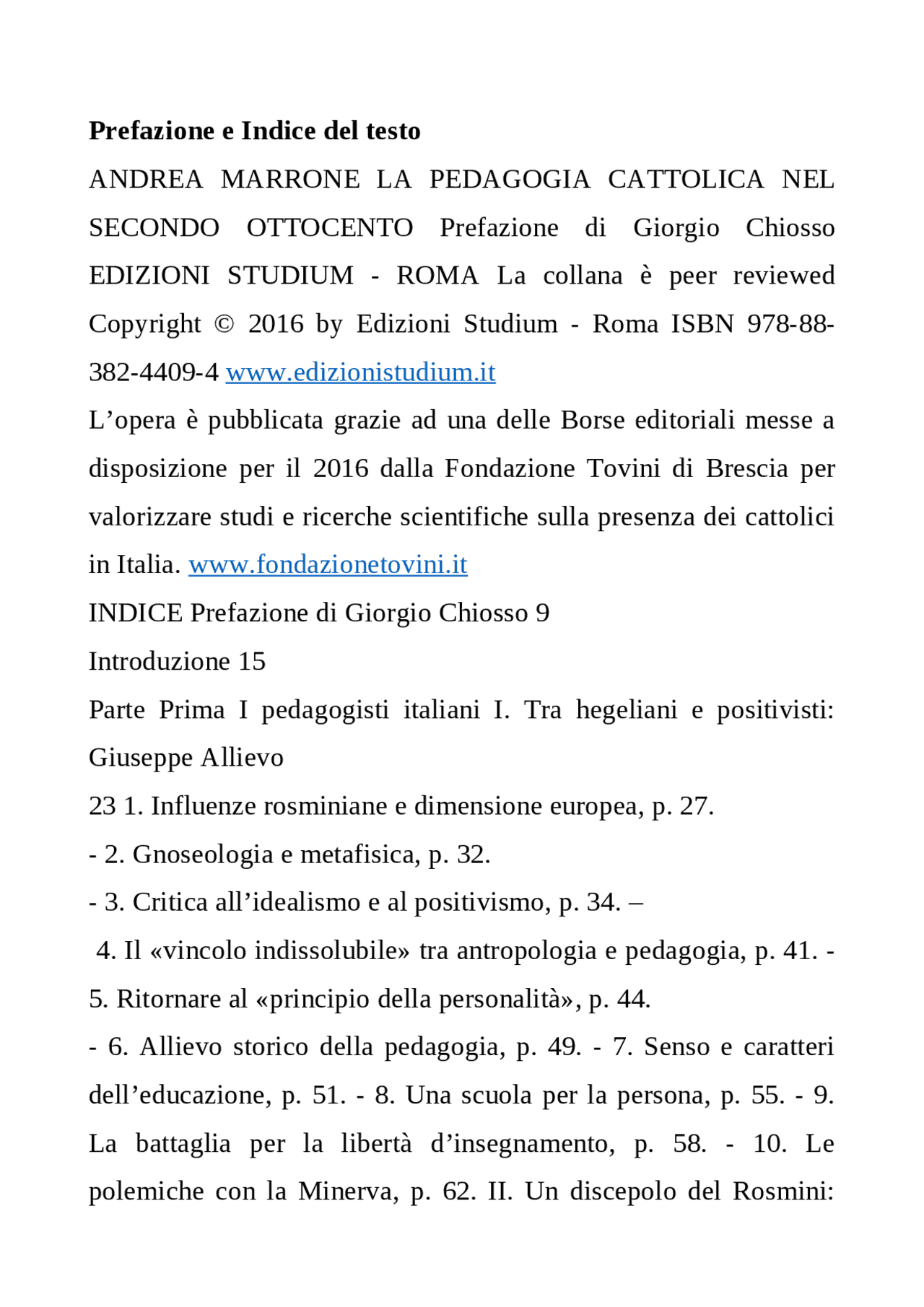 Saggio Prof.Andrea Marrone - Docsity