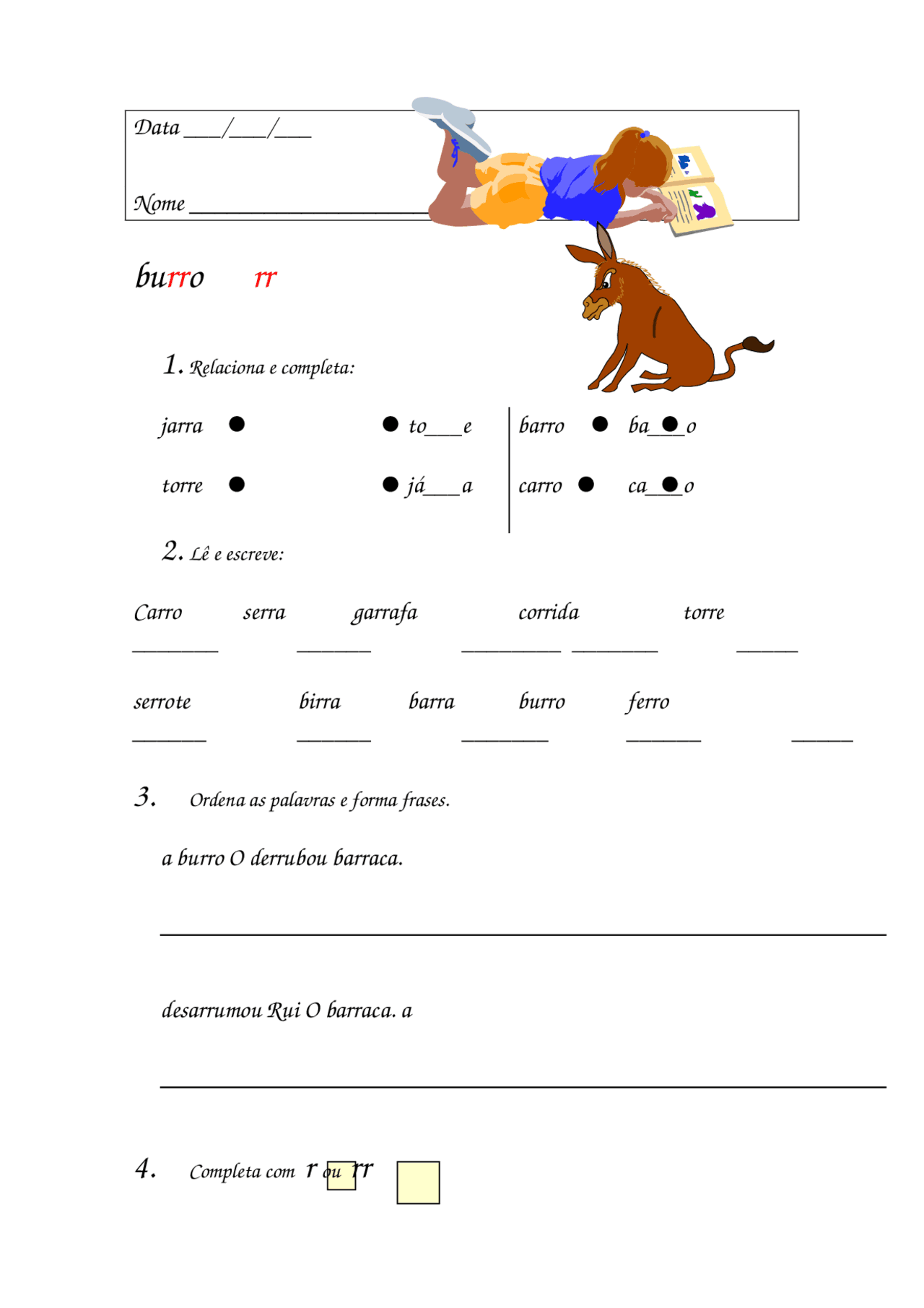 Casos de leitura R e RR - Docsity