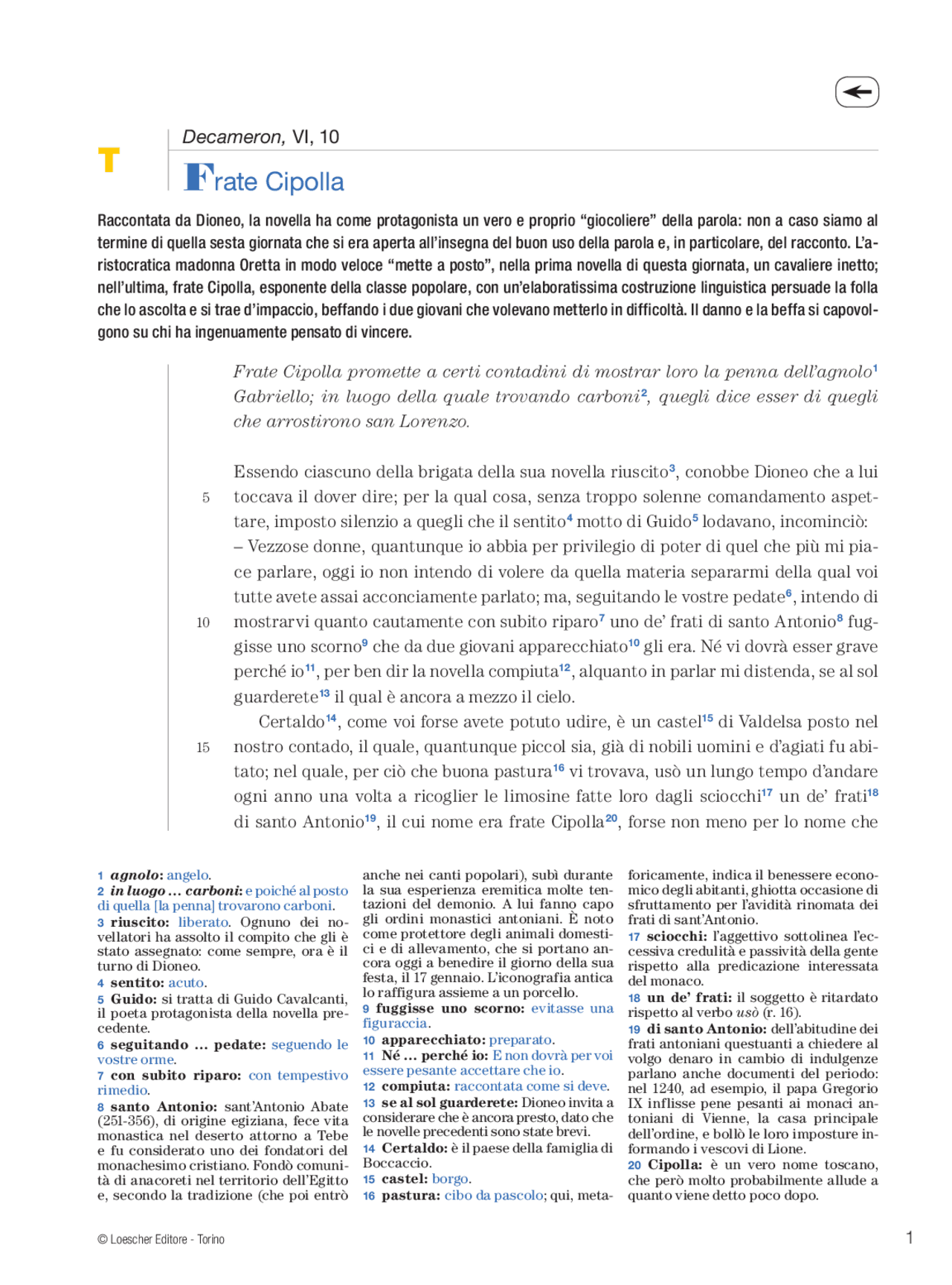 Testi Di Giovanni Boccaccio Docsity
