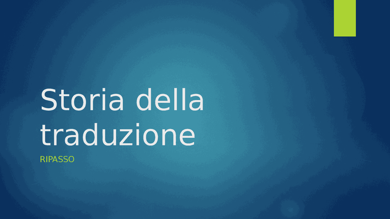 Slide Riassuntive Del Libro Tradurre Storie Teorie Docsity