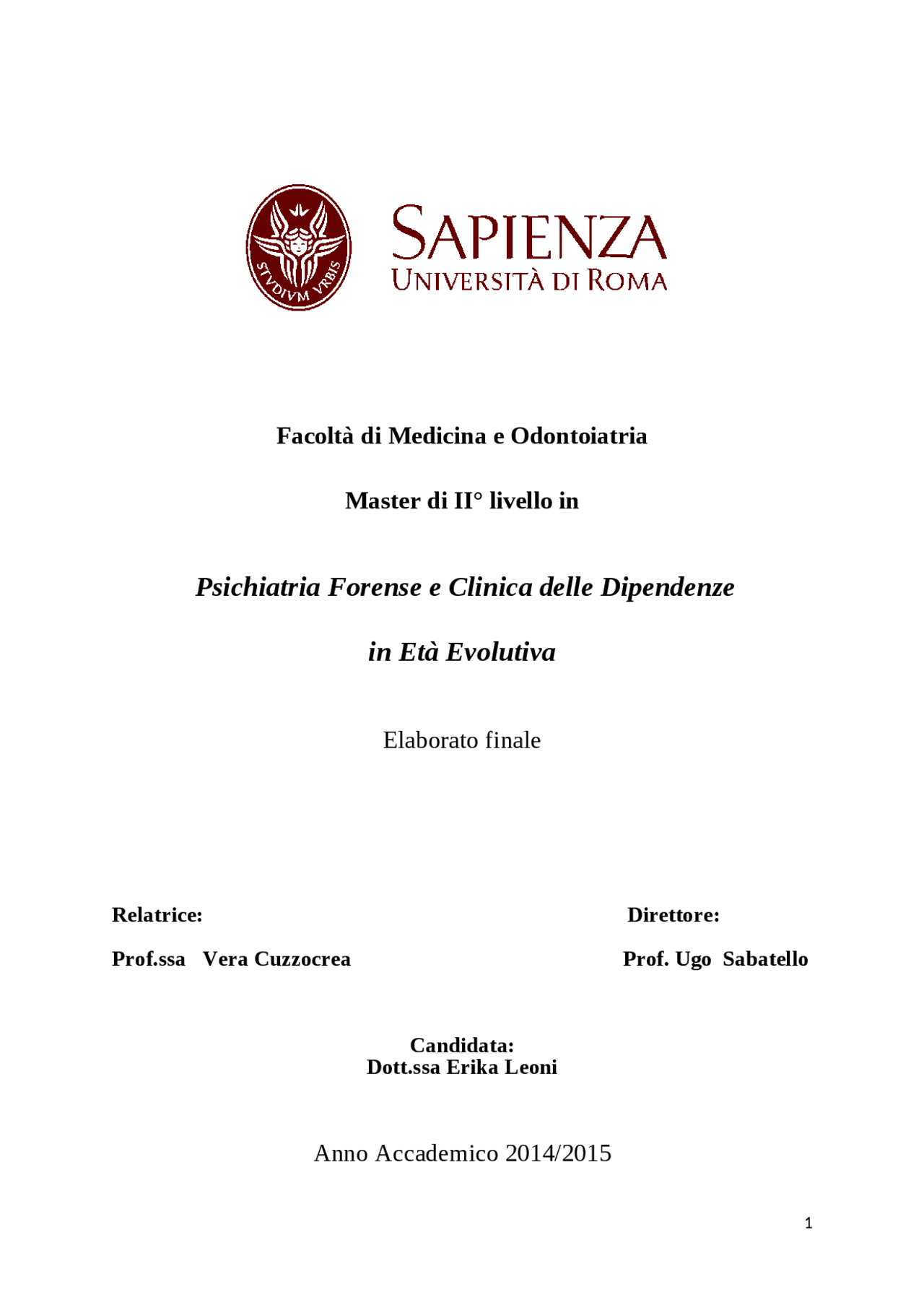 Abuso Sessuale Minorile Docsity