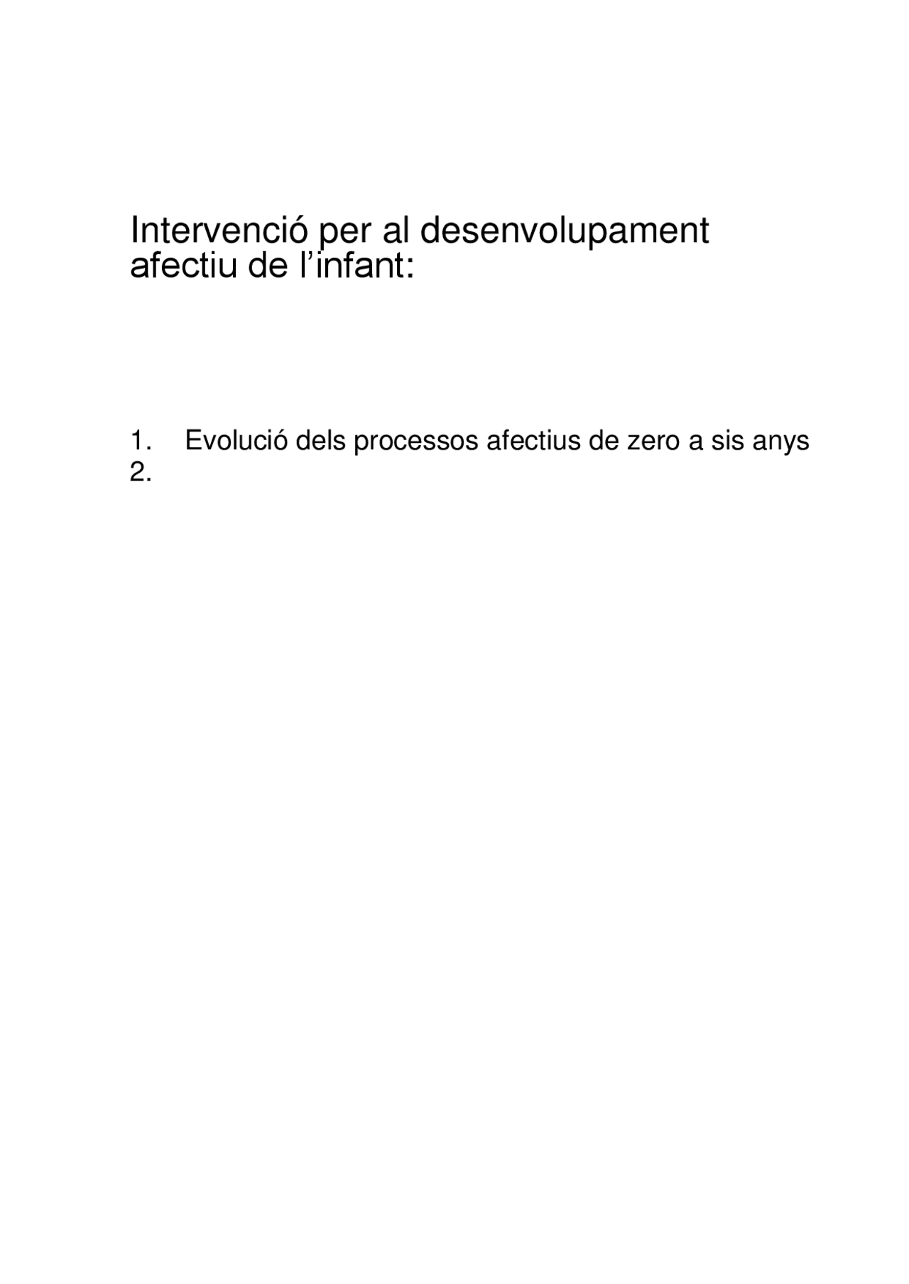 Desenvolupament Socio Afectiu Docsity