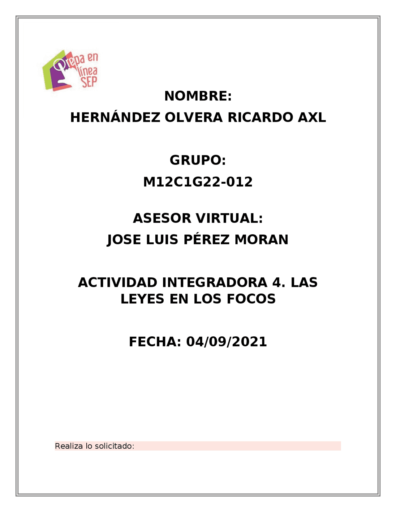 Modulo 12 Prepa En Linea Sep Ejercicios De Matemáticas Docsity