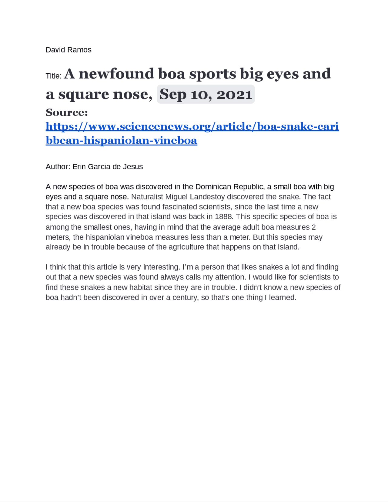 Current event 2 (chemistry 2021) - Docsity