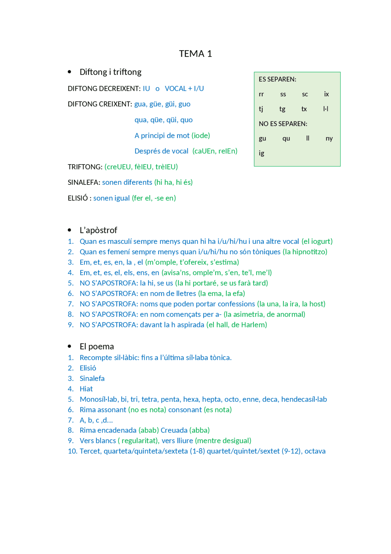 Tema 1 Resum Primer Batxillerat La Salle Girona Docsity