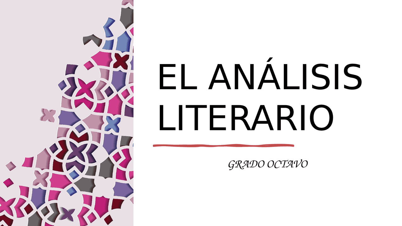El análisis literario - Docsity