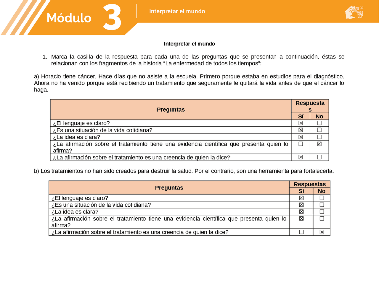 Interpretar el mundo actividad modulo 3 - Docsity