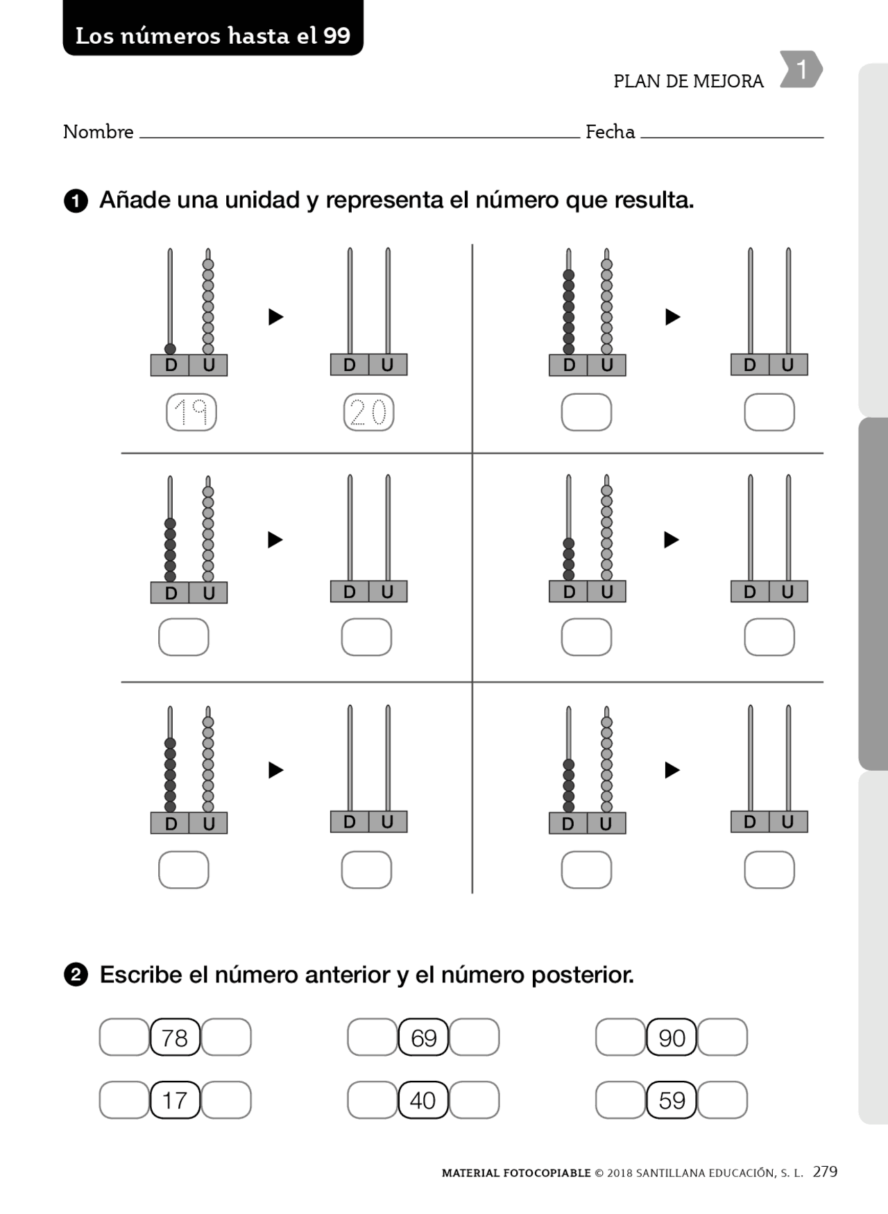 Decenas y unidades matemáticas 2 primaria | Apuntes de Matemáticas ...