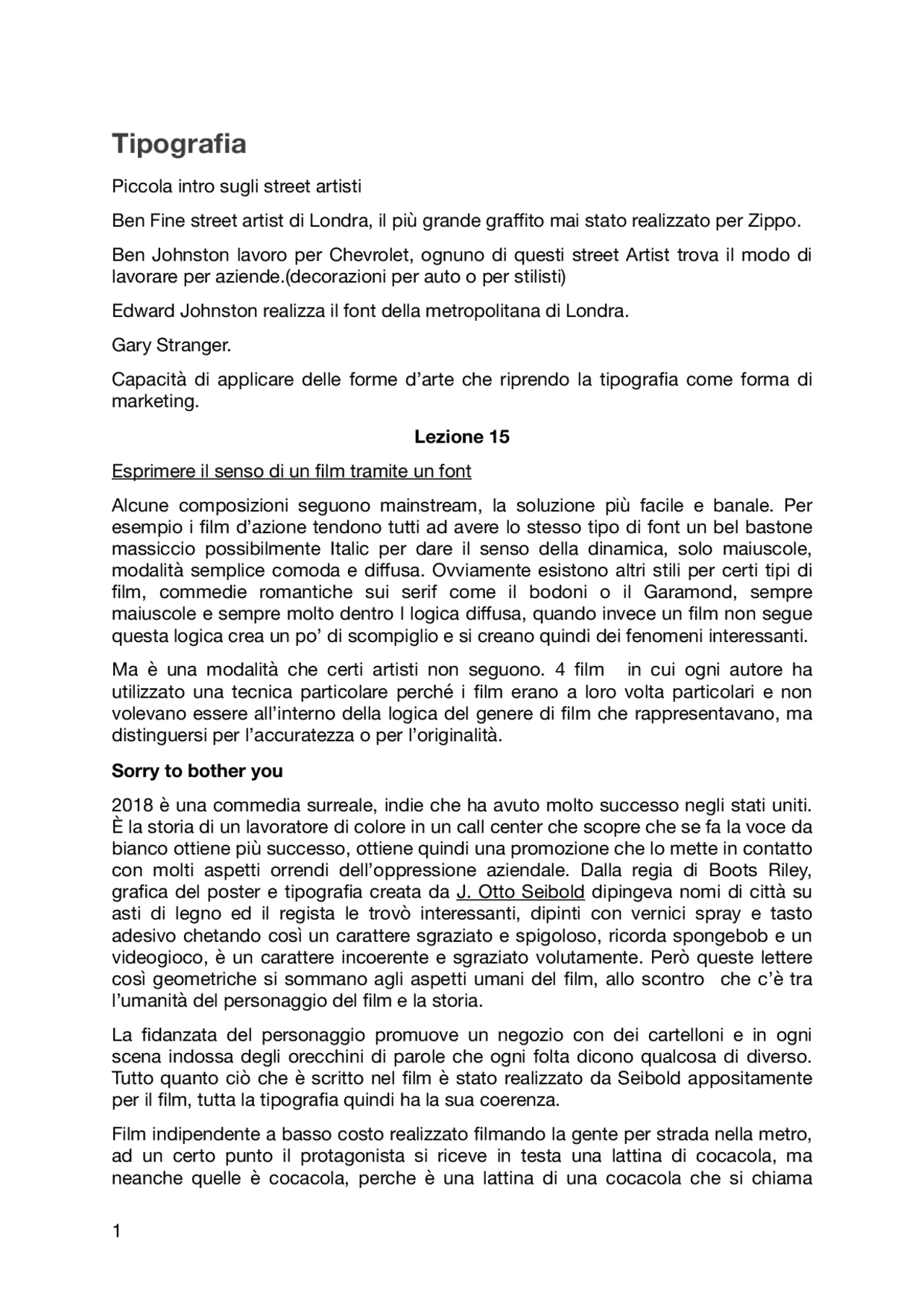 Tipografia Lezione 015 Sergio Agazzi Docsity