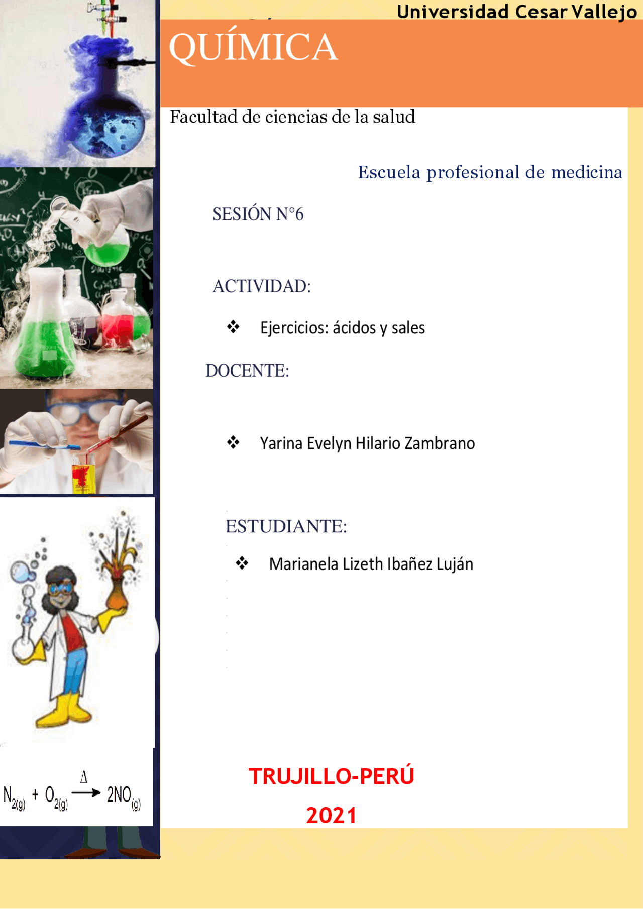 Ejercicios De Química Ejercicios De Química Docsity