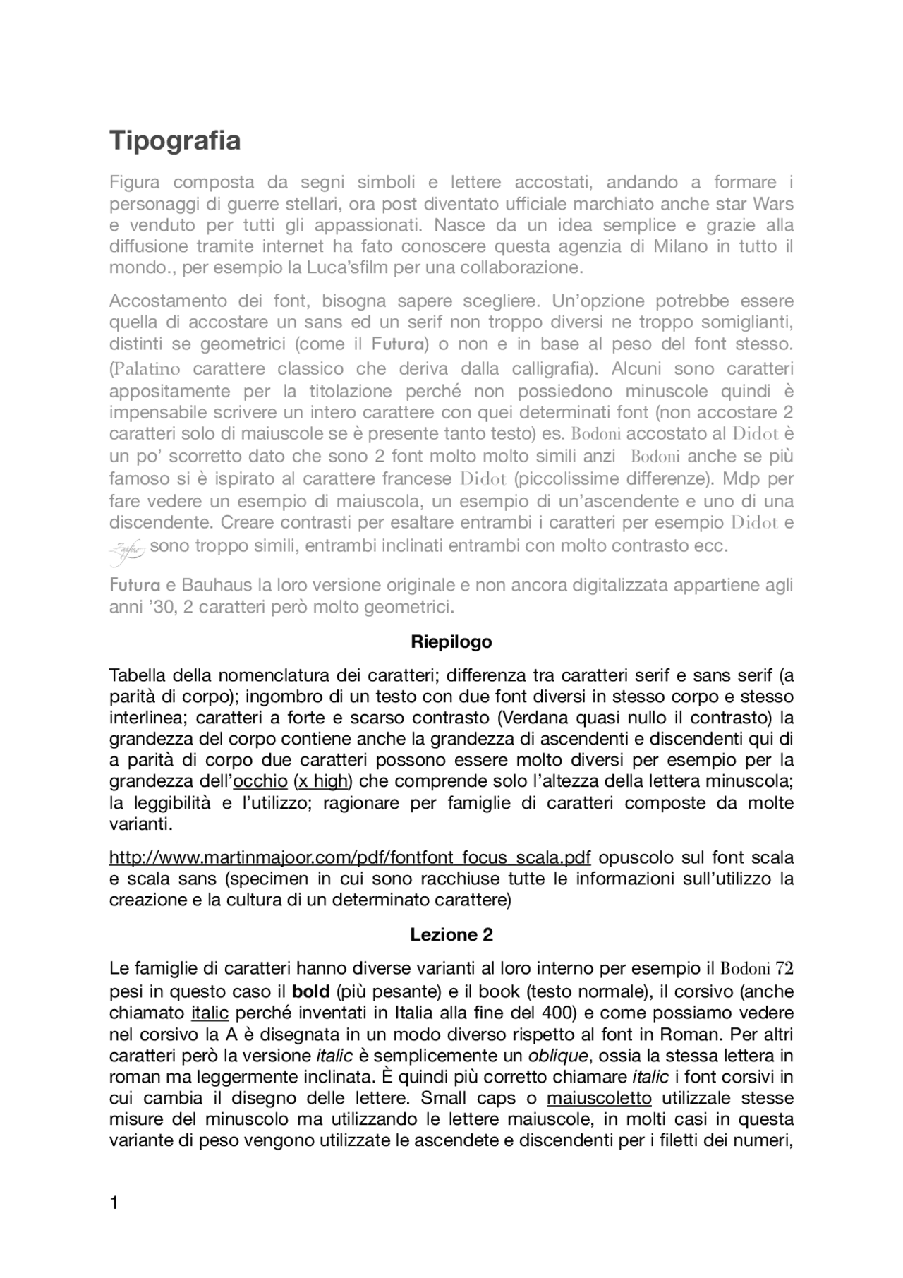 Tipografialezione 2sergio Agazzi Appunti Di Tipografia Docsity