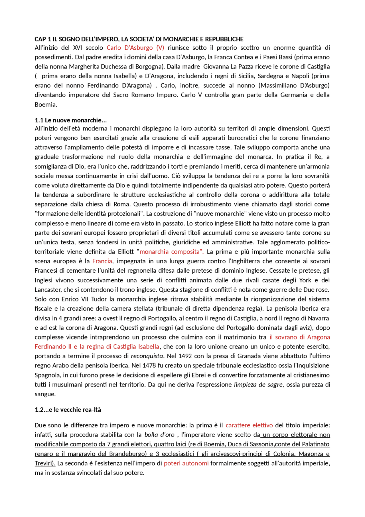 Riassunto Libro Fioravanti Docsity