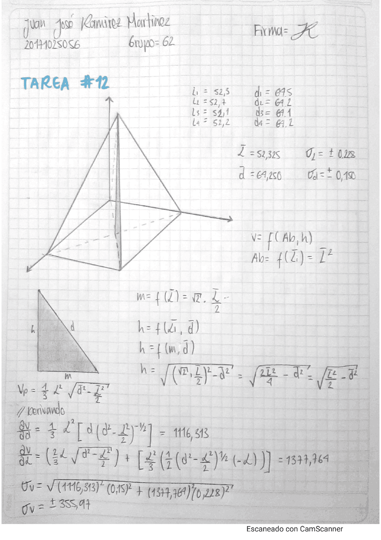 Tarea de geodesia ejercicio - Docsity