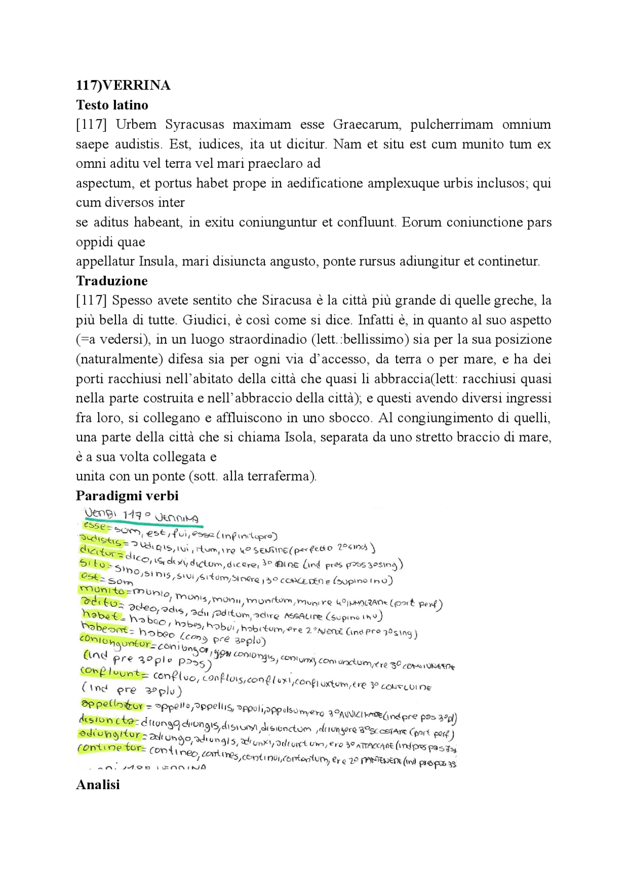 Verrina 117 cicerone - Docsity