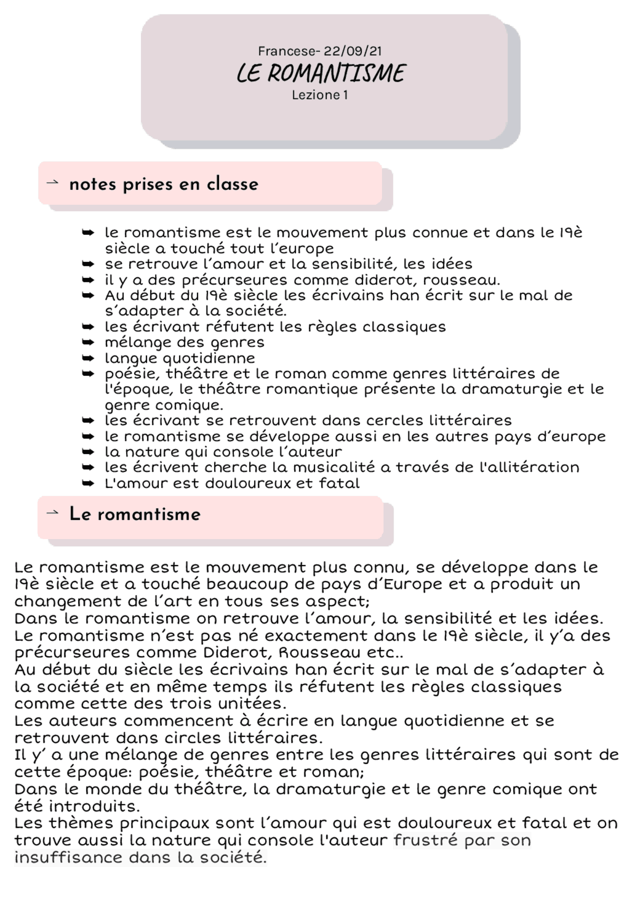 Analyser un texte en Français - Docsity