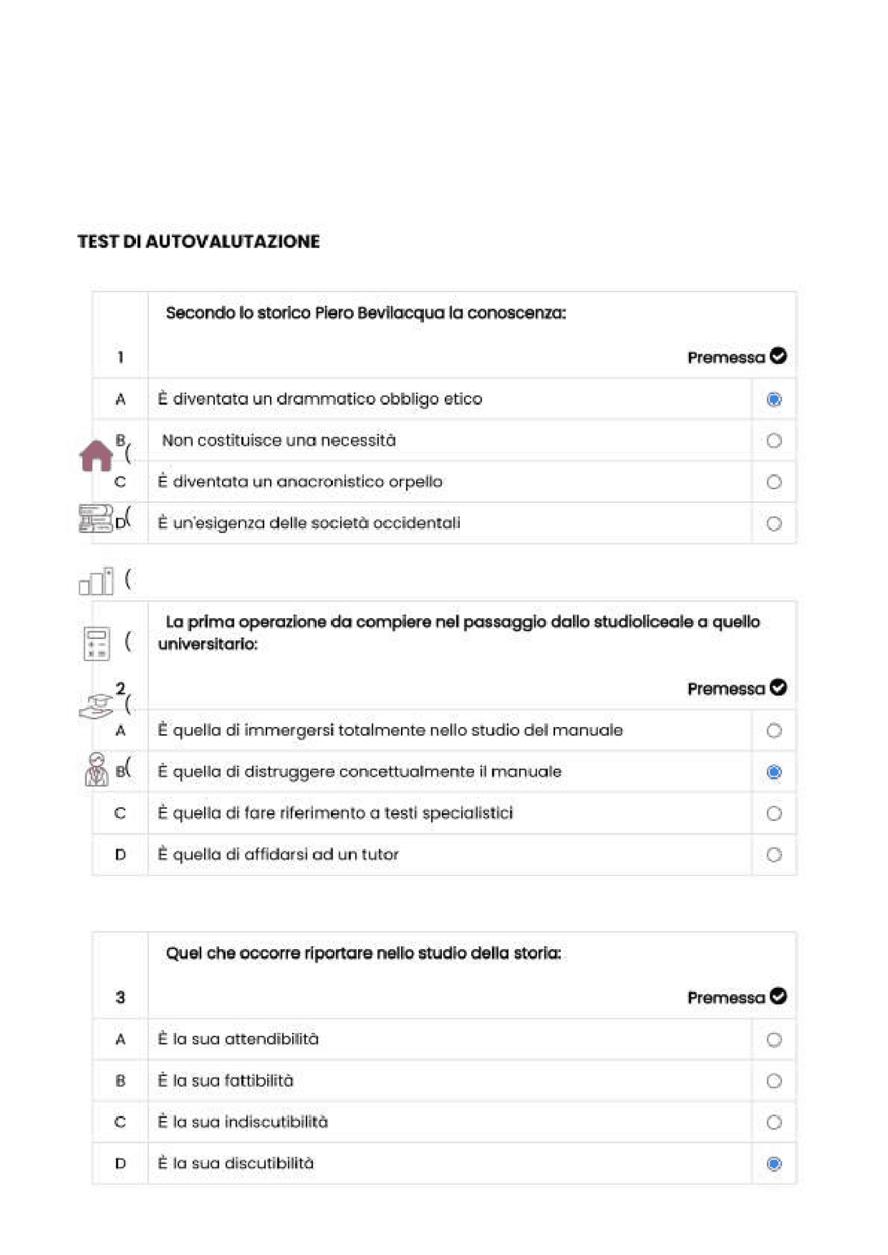Storia Moderna Test Di Autovalutazione Docsity