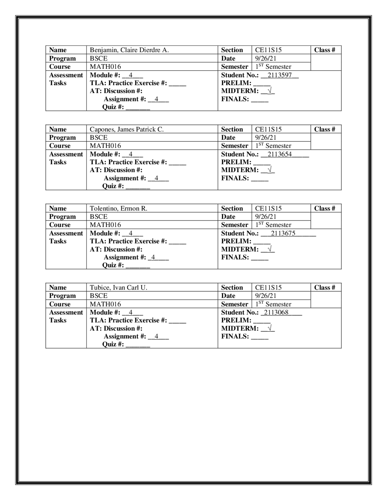 Answer For Assignment Docsity