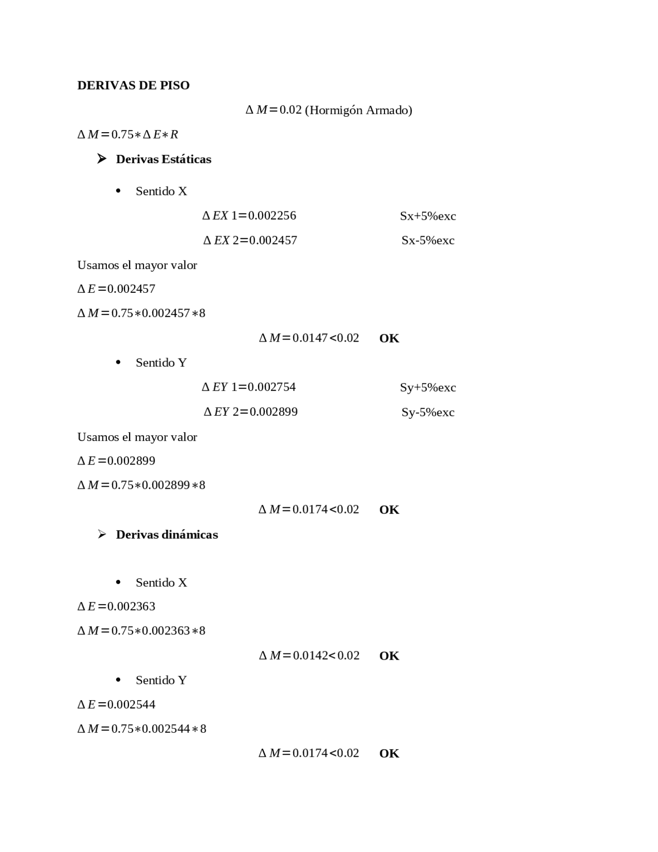 DERIVAS DE PISO EN EDIFICIOS - Docsity