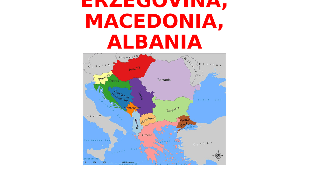 Mappa Della Penisola Balcanica I Balcani E L'Unione Europea Il Post