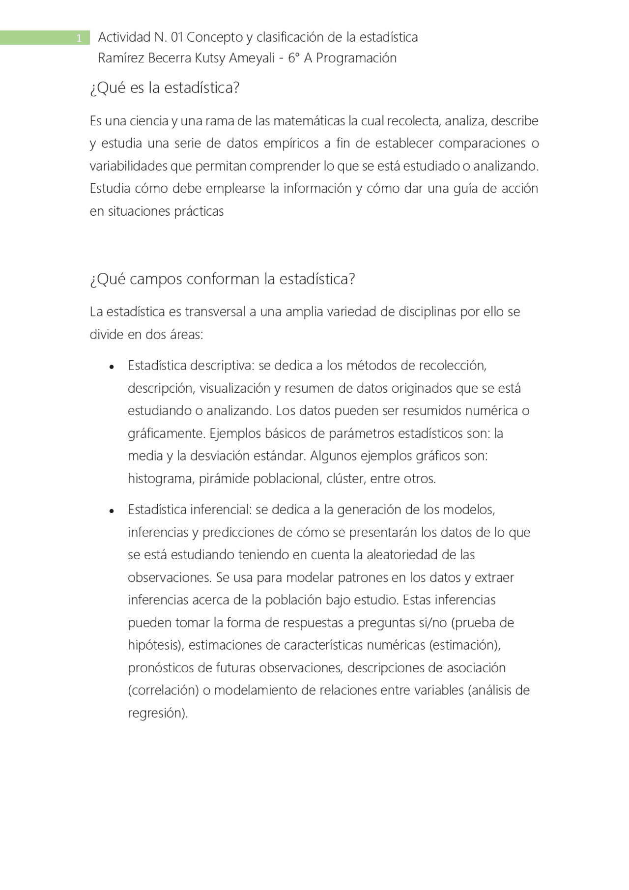 Ejercicios De Estadistica Docsity
