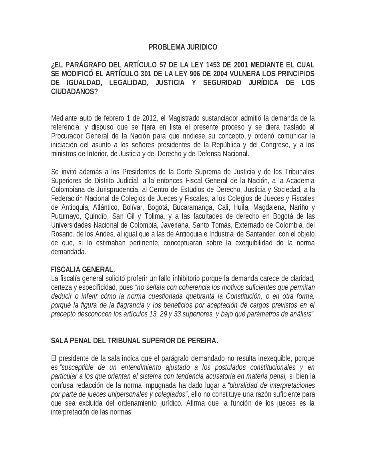 Analisis Sentencia Penal Docsity