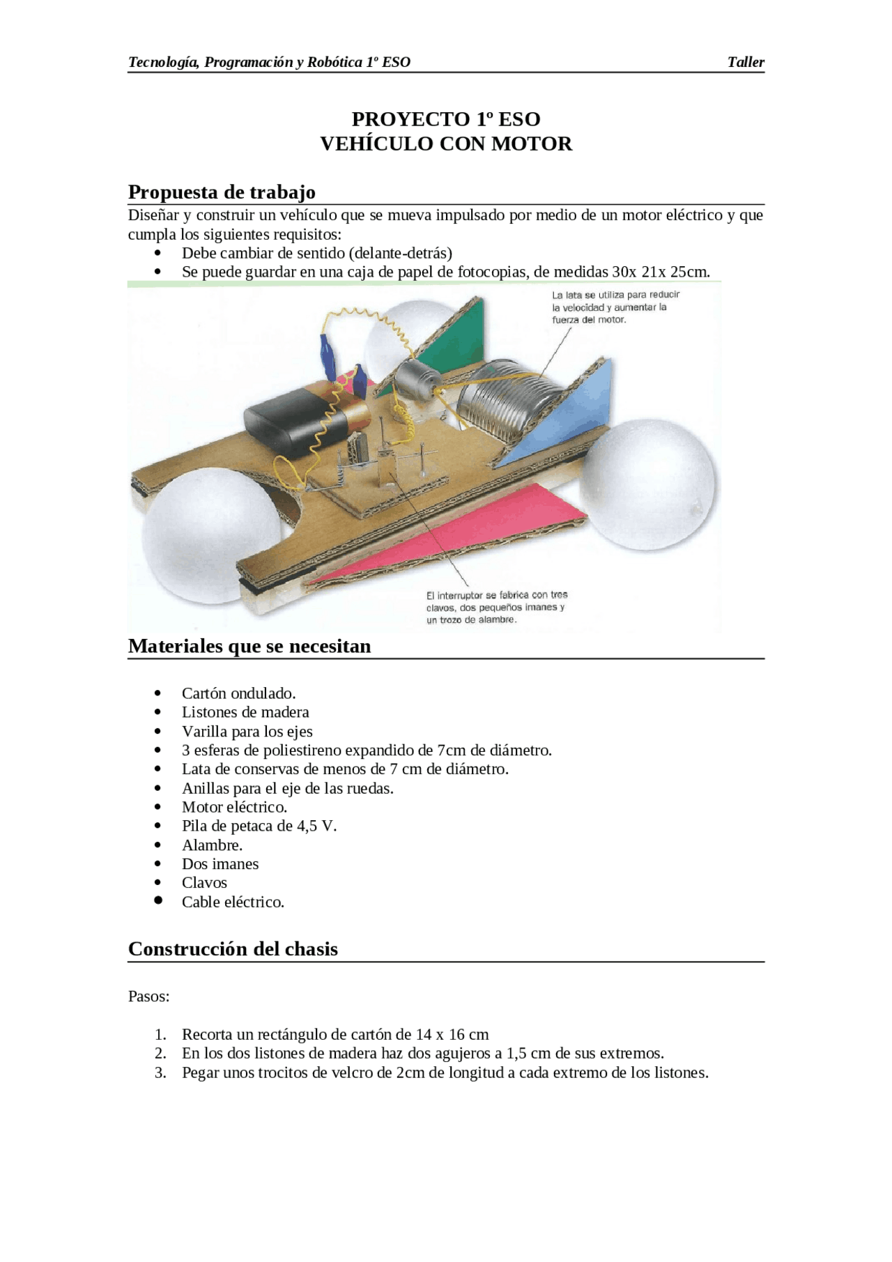 proyectos en el aula y taller de tecnologia | Ejercicios de Tecnología ...