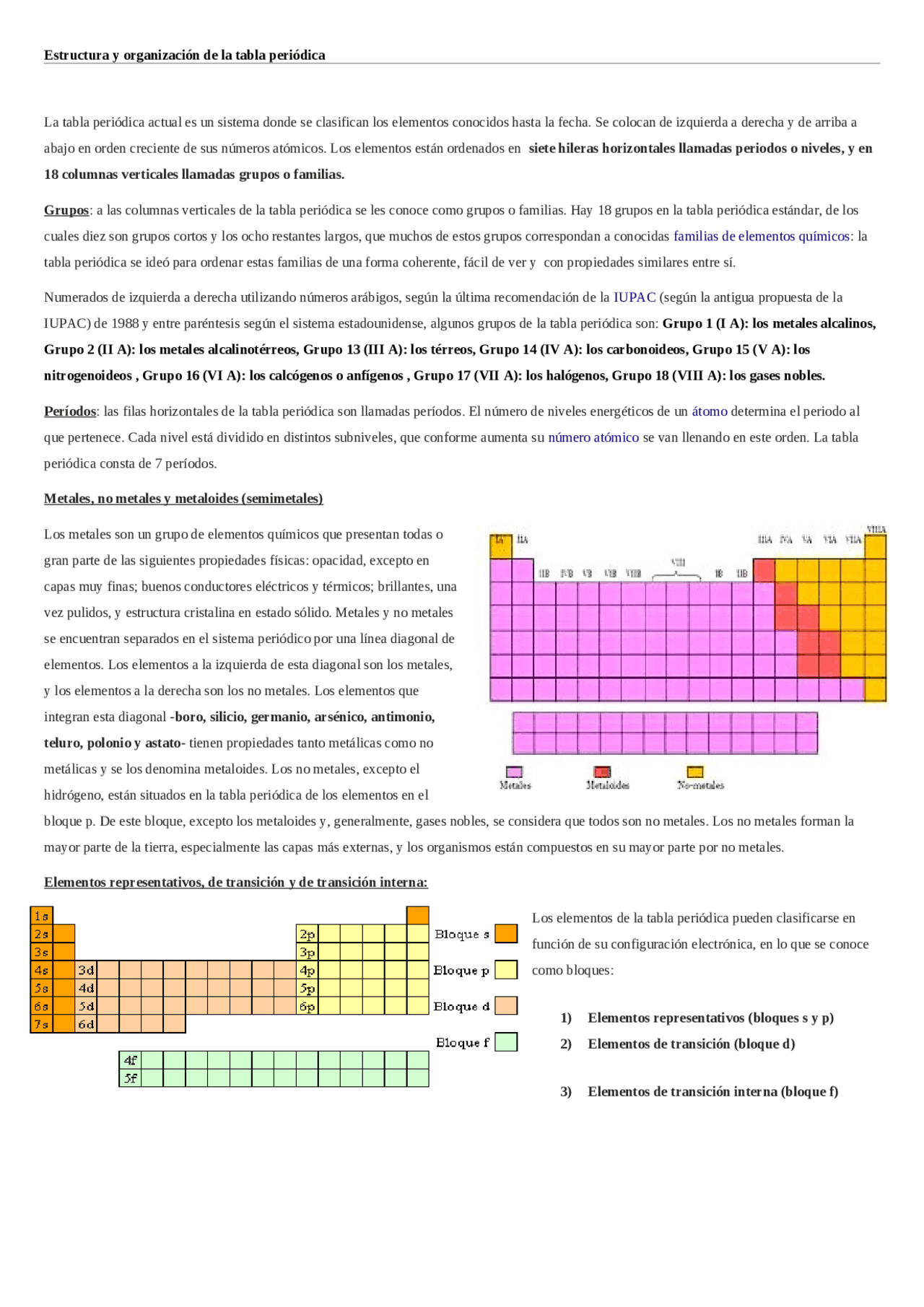 Tabla Periodica De Elementos Quimicos Docsity