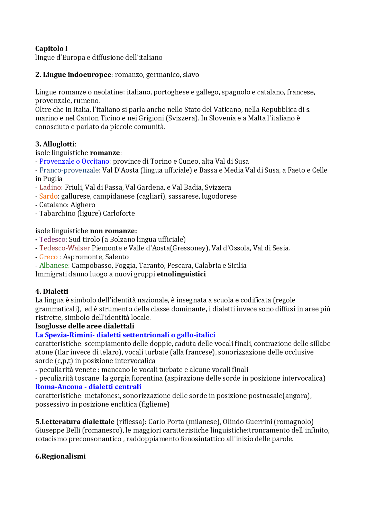 Riassunto Capitoli Del Manuale Docsity