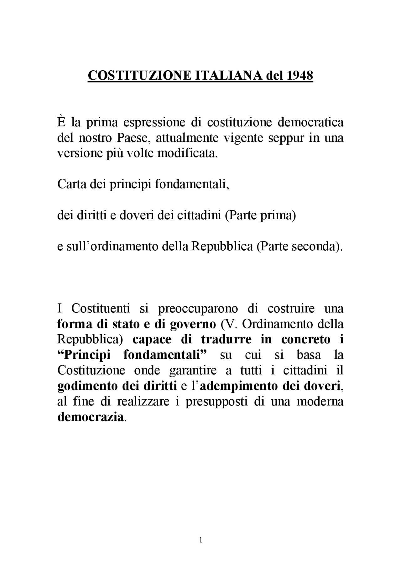 Lezione Sulla Democrazia Docsity