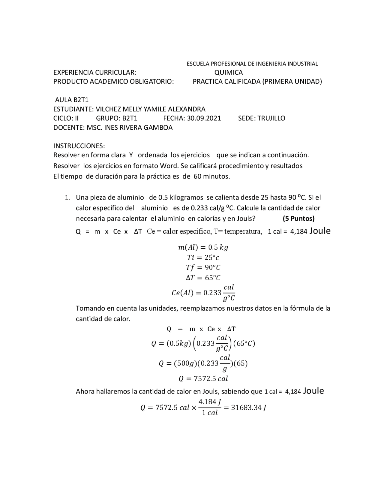 PRACTICA CALIFICA DE FISICA - Docsity