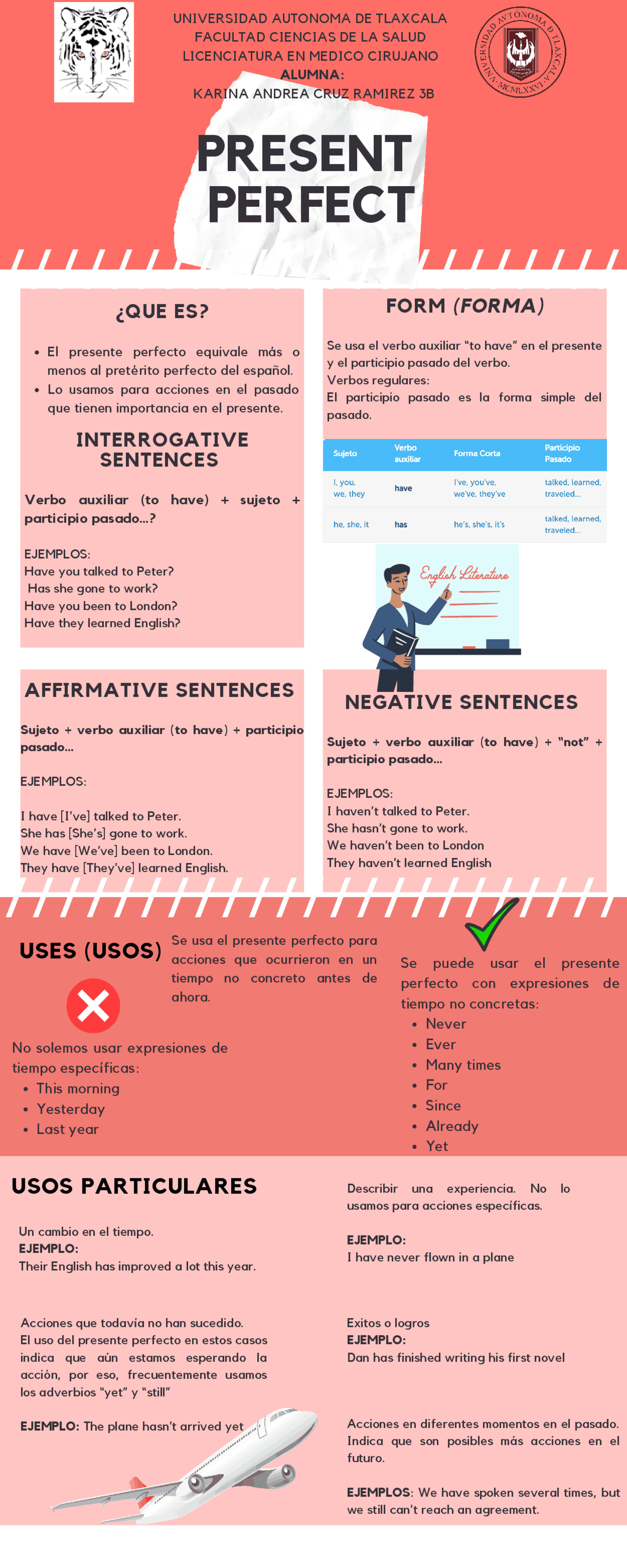 Presente Perfecto en Ingles | Apuntes de Idioma Inglés - Docsity