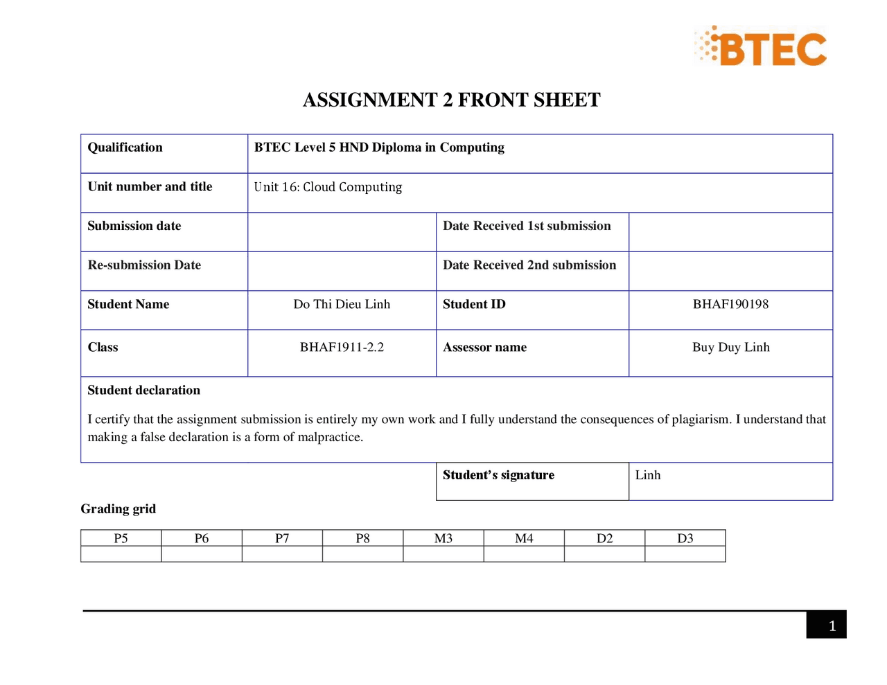 Assignment 2 Unit 16 Cloud Computing - Docsity Assignment 2 Unit 16 Cloud Computing - Docsity