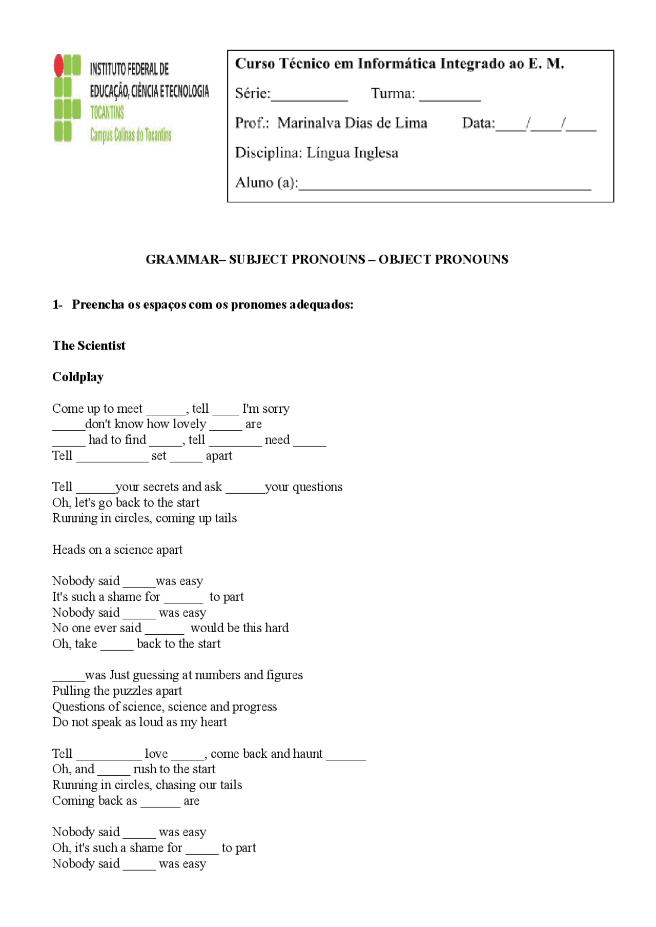 Atividade Informatica Docsity