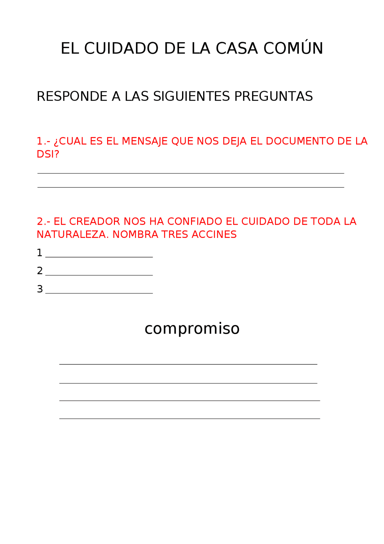 El hogar sobre el cuidado del ambiente - Docsity