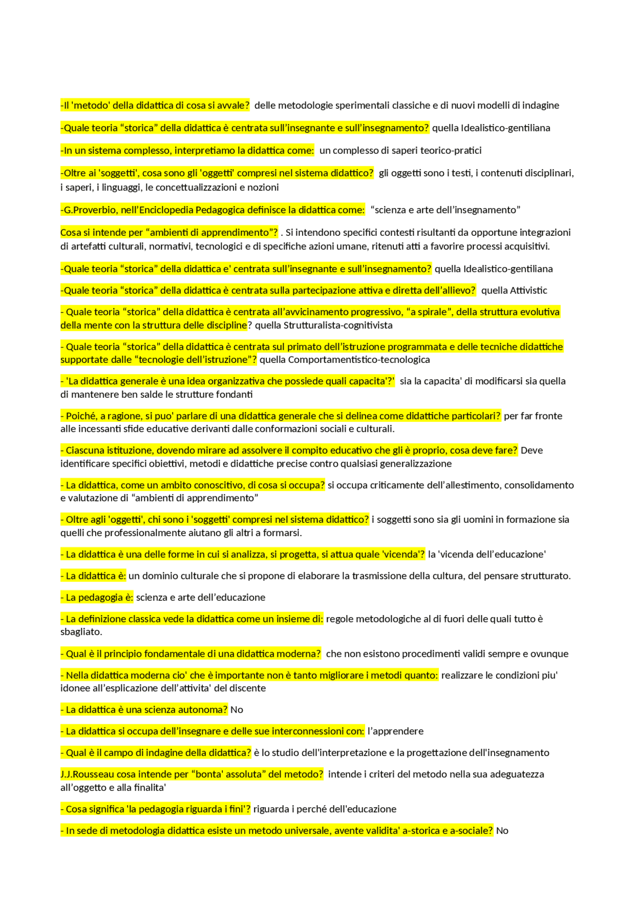 Didattica E Pedagogia Speciale Docsity