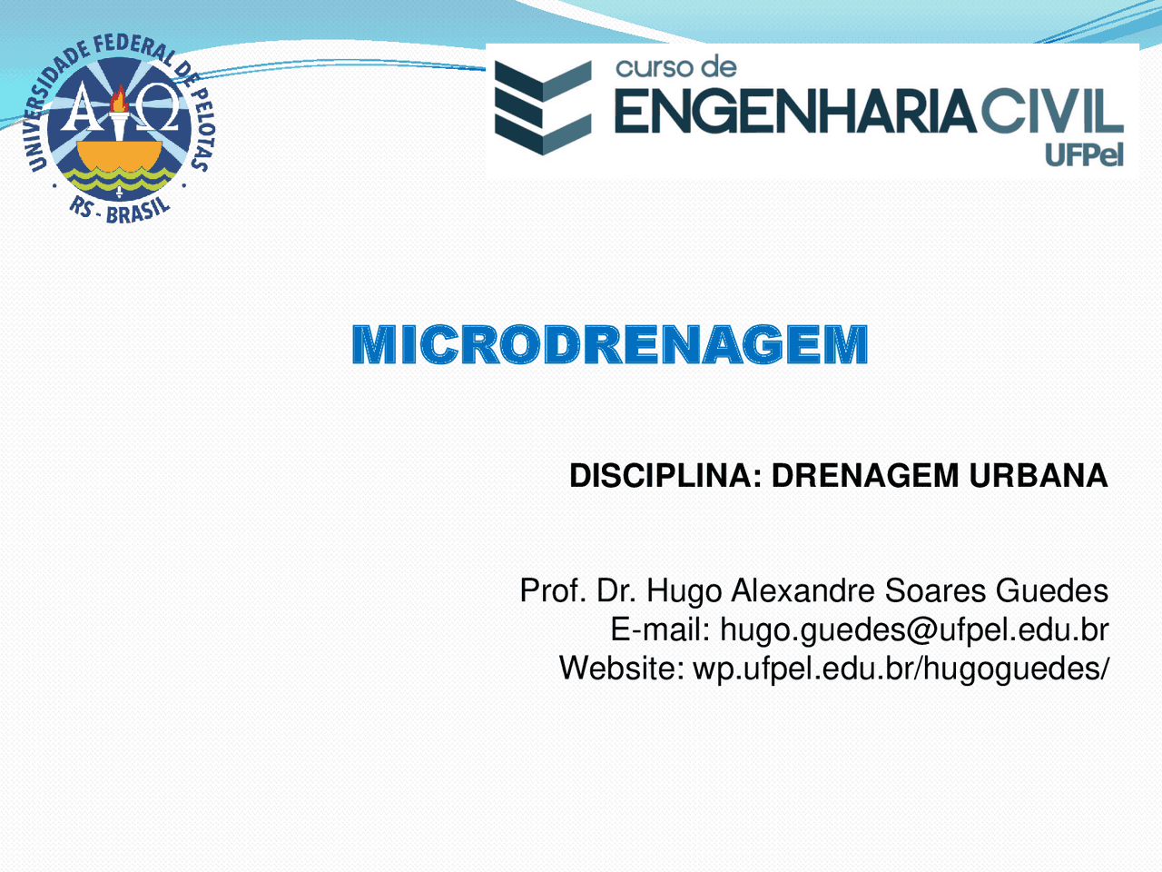 Drenagem Microdrenagem Docsity