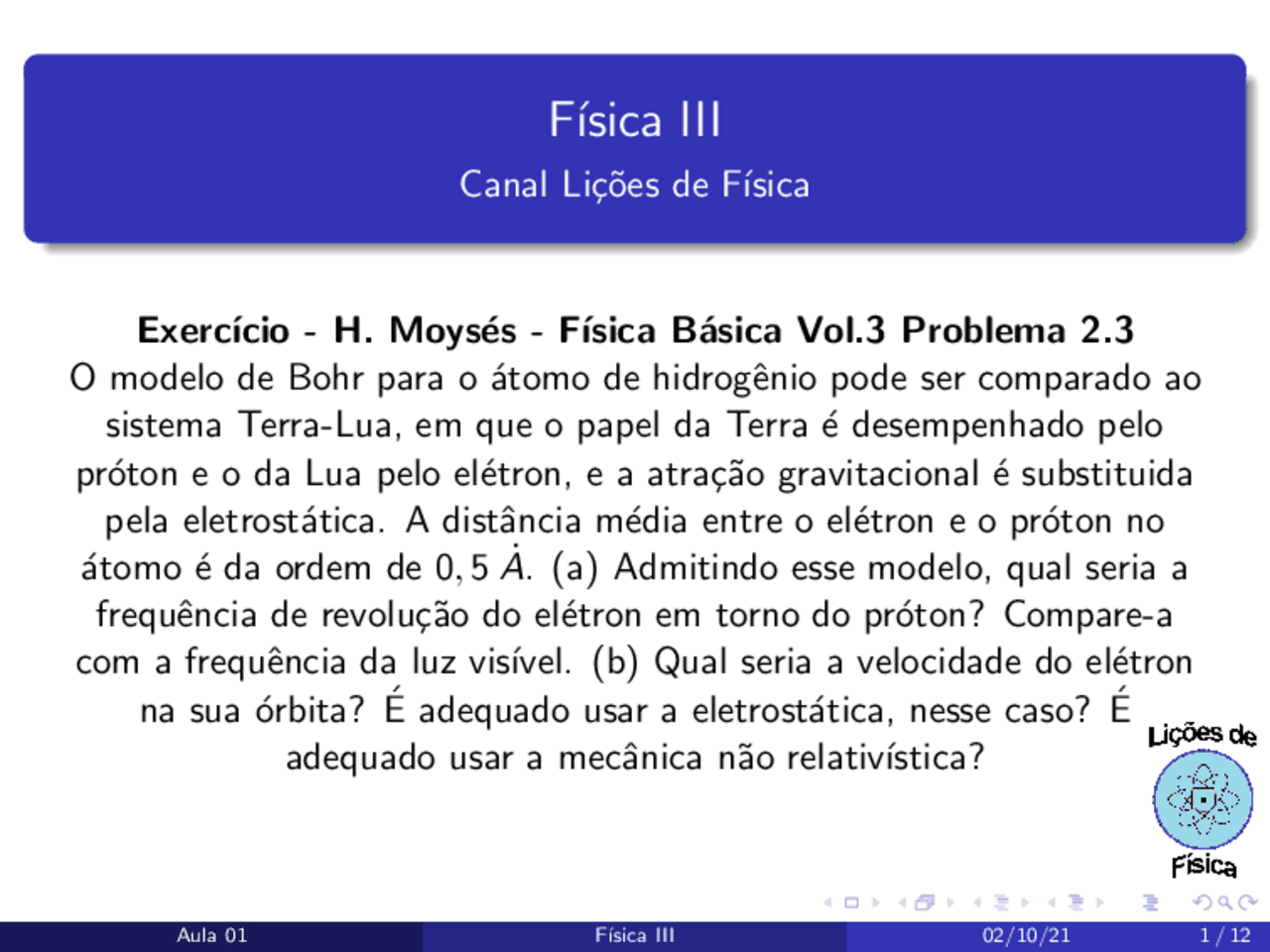Moysés Volume 3 Problema 23 Docsity
