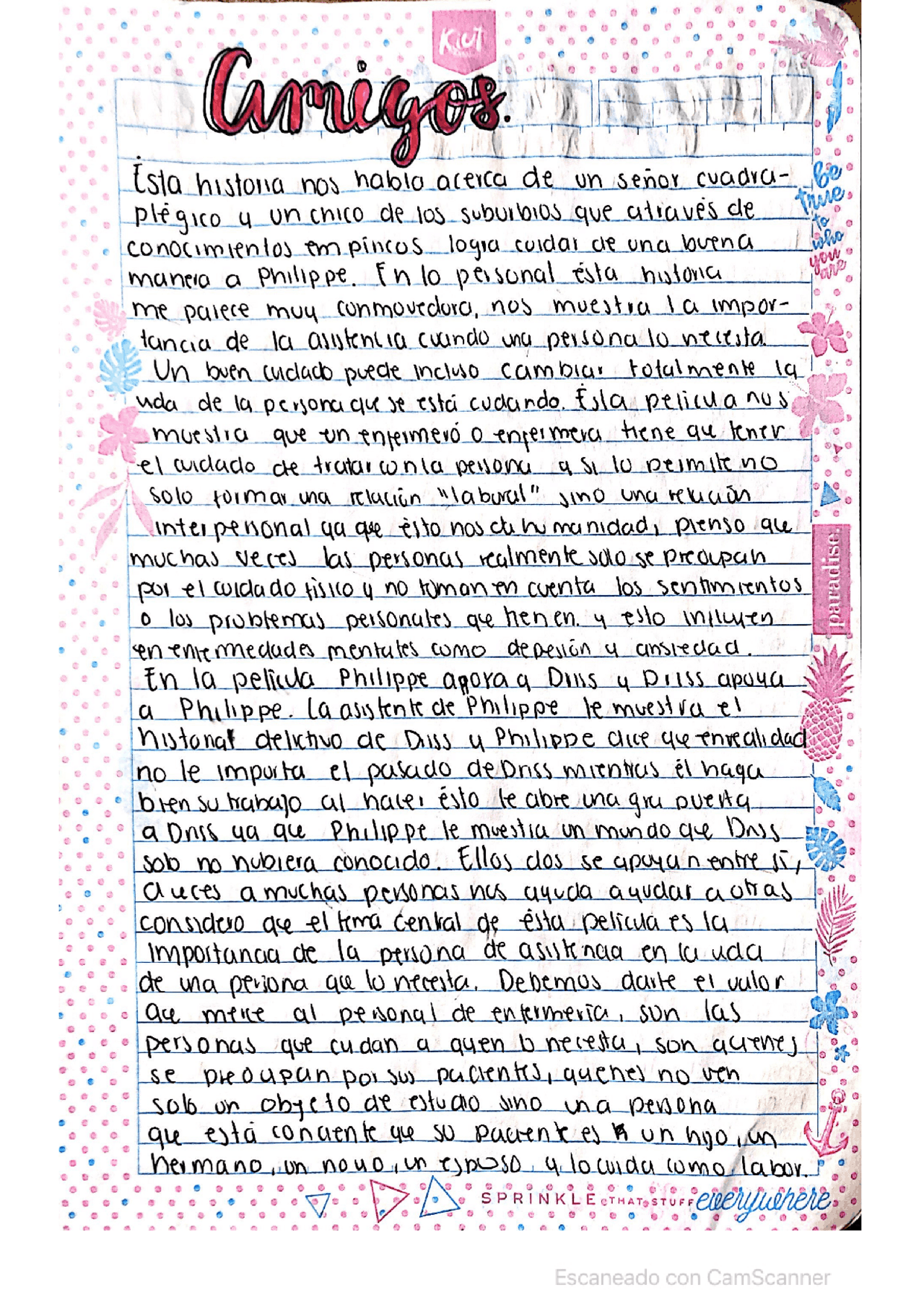 Análisis película Amigos | Resumos de História | Docsity