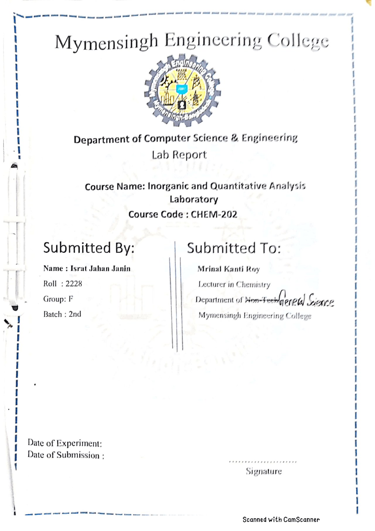 Lab Report Of Electric Circuit Docsity