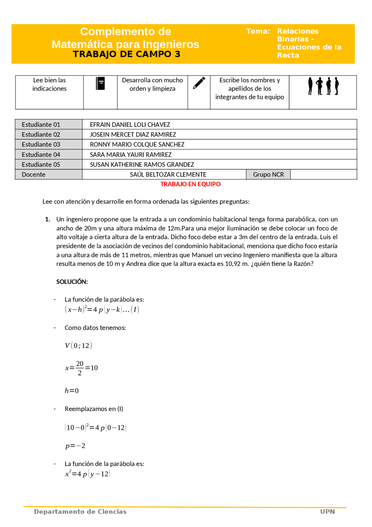 Complemento Matematica Docsity