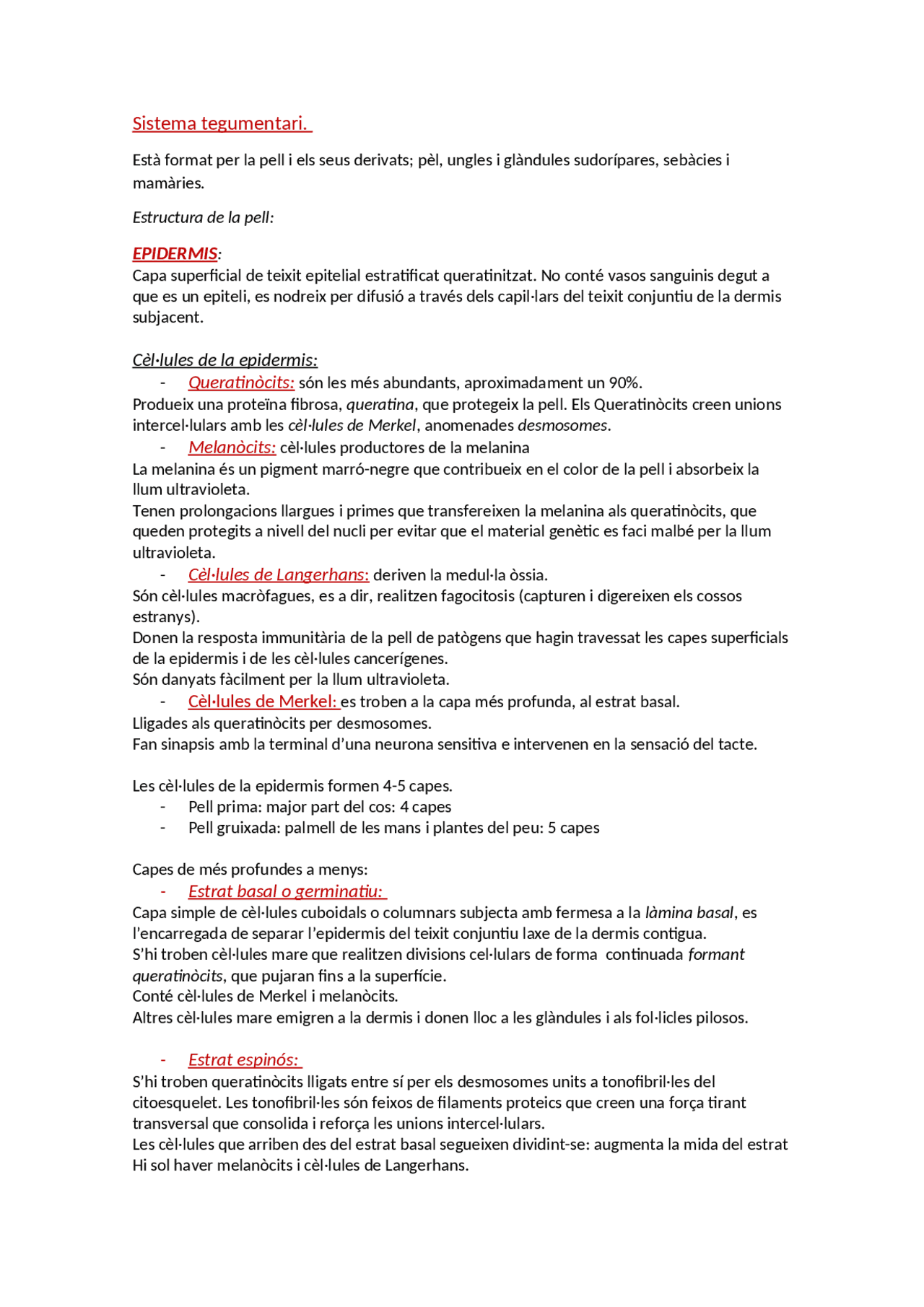 Sistema Tegumentario Docsity
