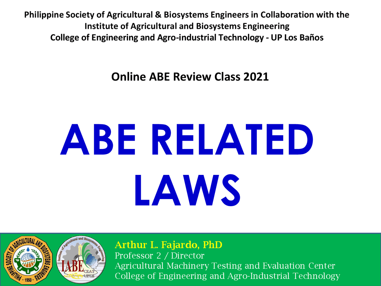 Abe related law reviewer - Docsity