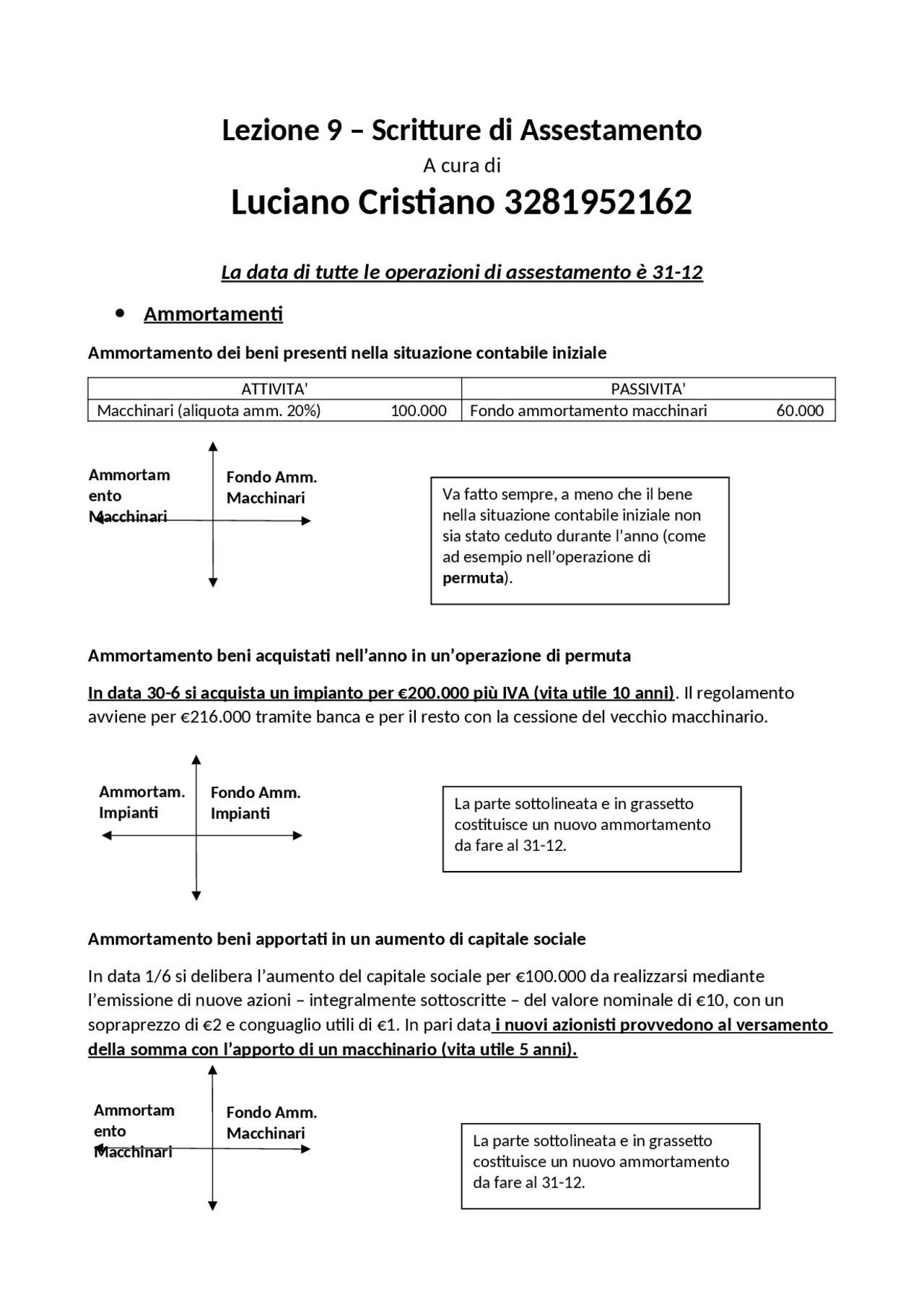 Bilanci Economici Dazienda Docsity