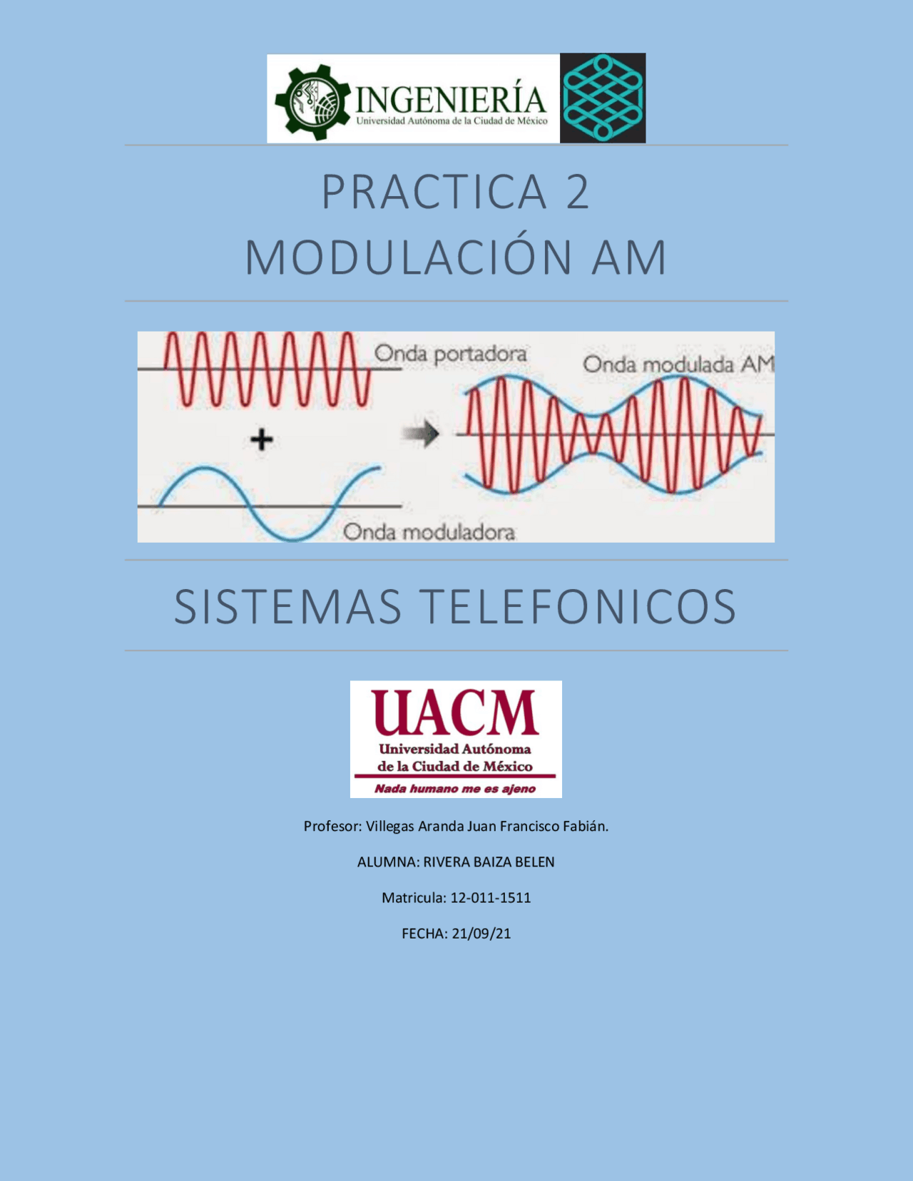 PCM DE SISTEMAS TELEFONICOS - Docsity