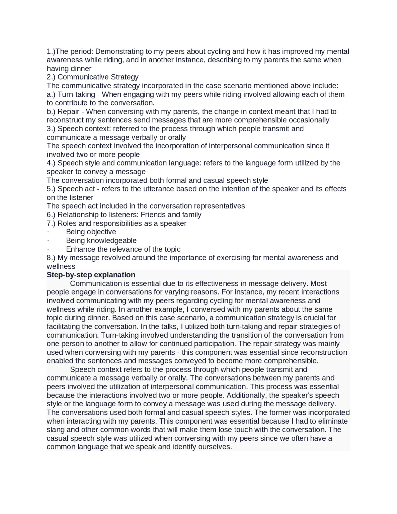 Essay Speech Context Docsity