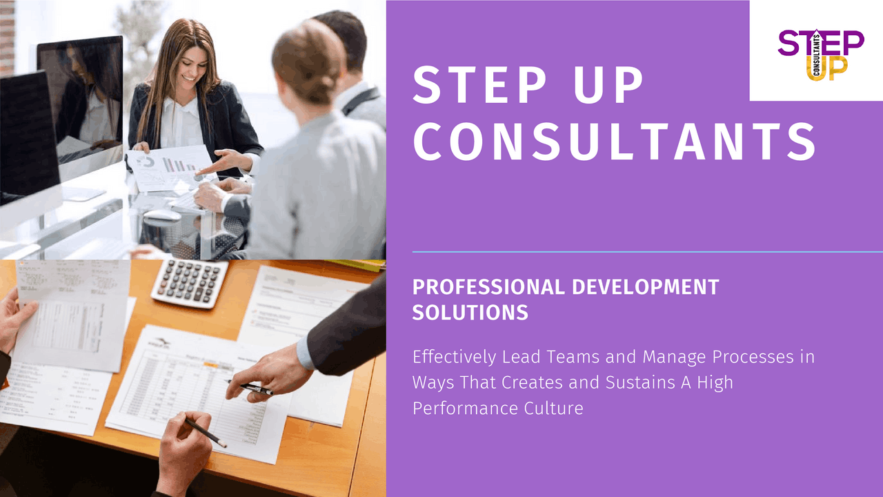 Step Up Consultants: Professional Development Solutions for Managers ...