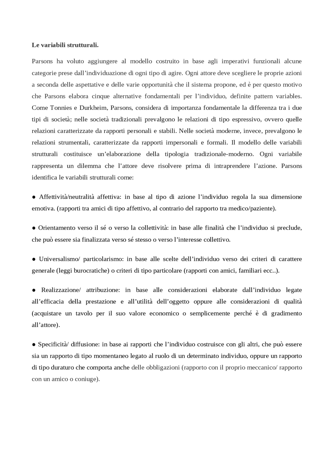 Variabili Strutturali Docsity