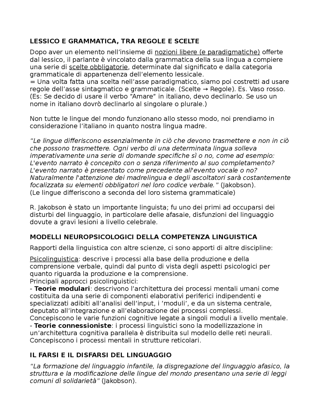Appuni Presi A Lezione Docsity