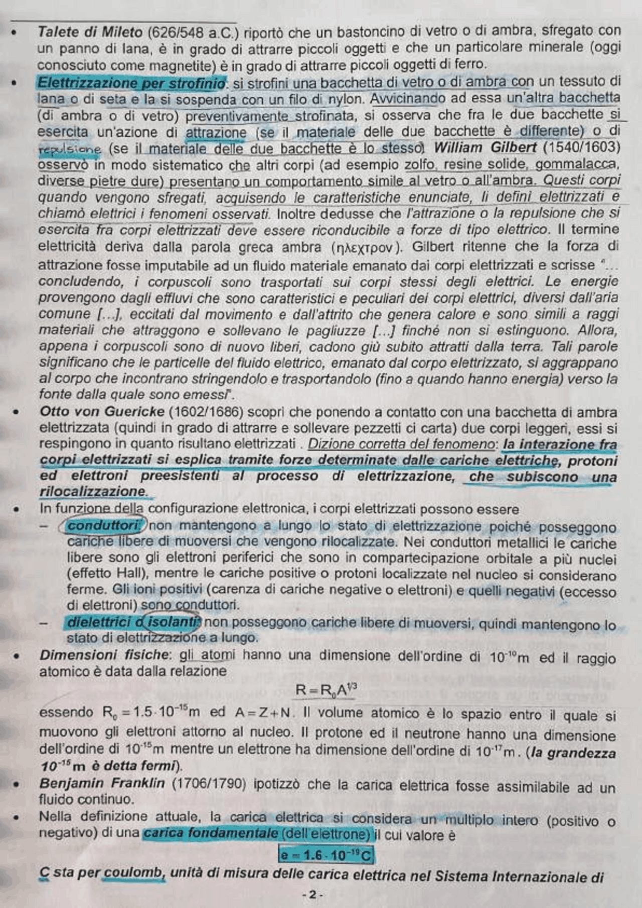 Fisica 2 Appunti Riassunti Libro E Slide Ingegneria Polito Docsity